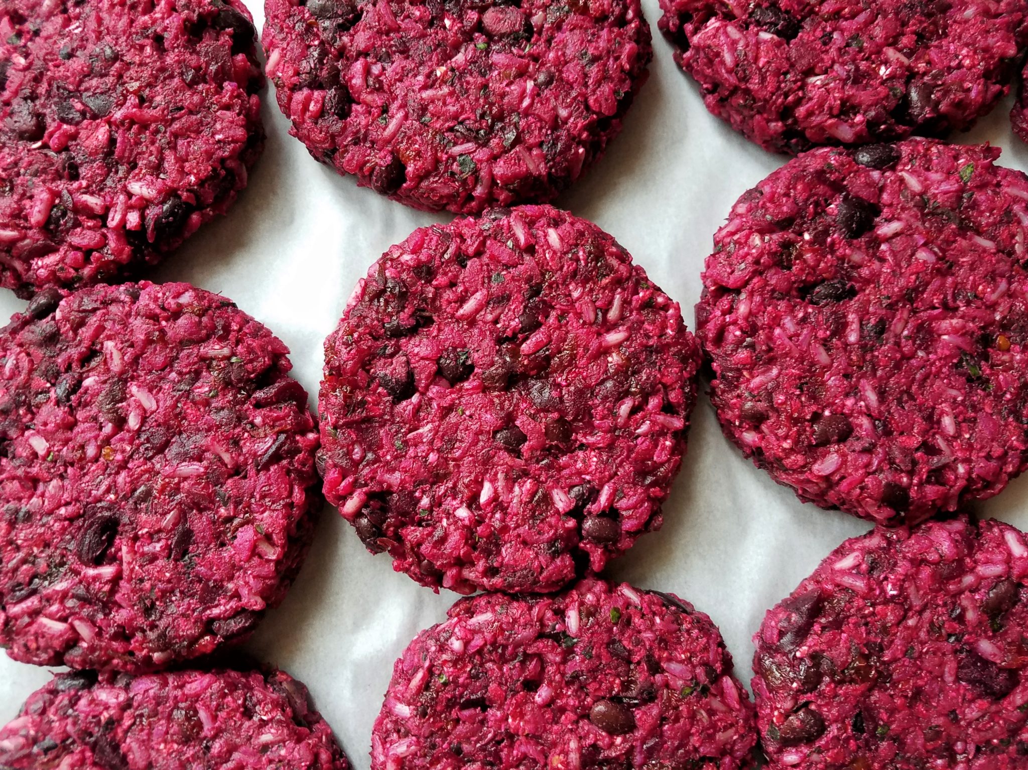 black bean and beet veggie burger - Splash of Sherri